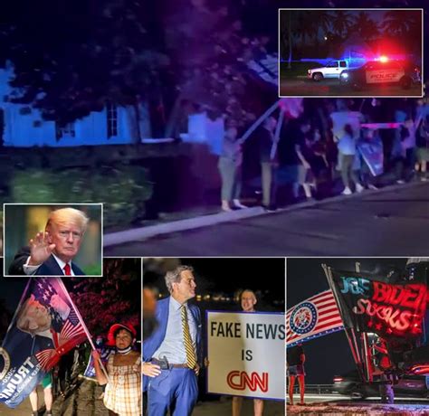 Angry Trump Supporters Gather Outside Mar A Lago To Protest Shock Fbi