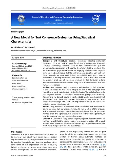 Pdf An Overview On Text Coherence Methods