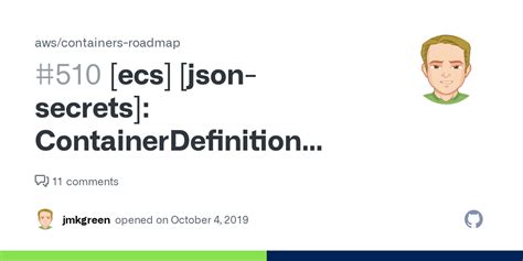 [ecs] [json secrets] containerdefinition support for json secrets