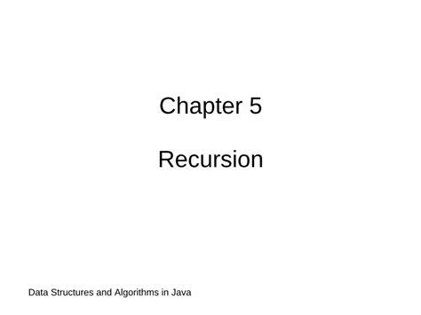 Pdf Chapter 5 Recursion Radford Universitymhtayitec360webpage
