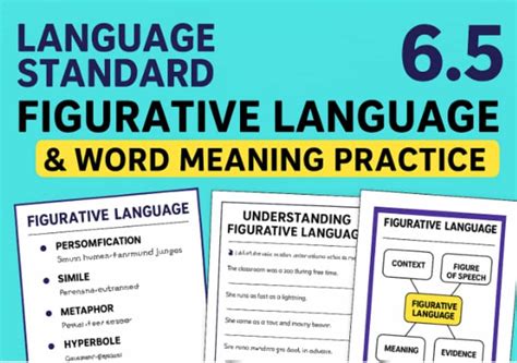 6th Grade Figurative Language And Word Meaning Practice By Ashley Smar