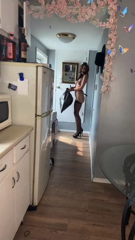 How A Proper Slave Takes Out The Trash On Garbage Night