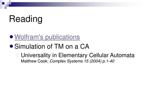 Ppt Cellular Automata Powerpoint Presentation Free Download Id9465516