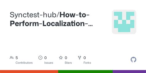 Github Synctest Hubhow To Perform Localization Using Database Instead Of Resource Files In Blazor