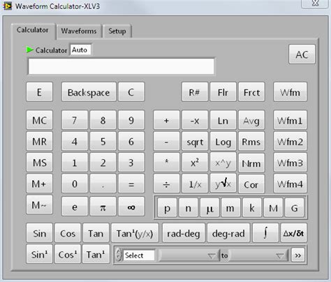 Waveform Calculator Ni Community