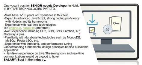 B Lavanya On Linkedin Hiring Hiringimmediately Seniordeveloper Nodejsdevelopers