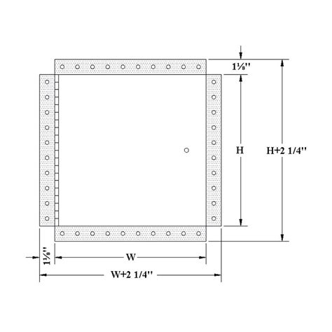 8 X 8 Fire Rated Non Insulated Panel Mud In Flange Best