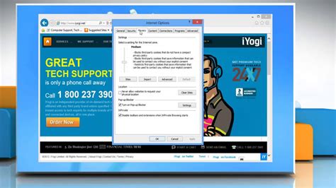 How To Block Or Allow All Cookies In Internet Explorer® 10 On Your Windows® 8 Pc Youtube