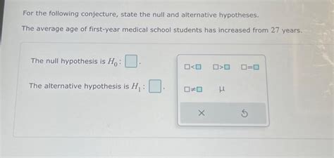 solved for the following conjecture state the null and