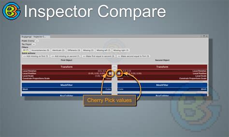 Inspector Compare Component Differences