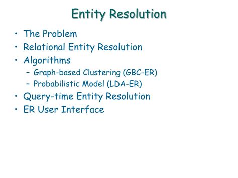 Ppt Link Mining And Entity Resolution Powerpoint Presentation Free