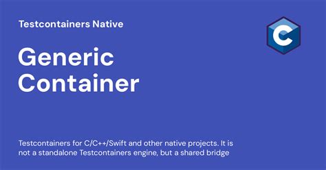 Generic Container Testcontainers Native