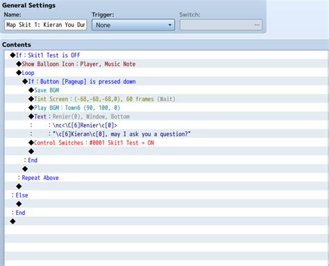 Conditional Branch When Insertbuttonhere Is Pressed Rpg Maker Forums
