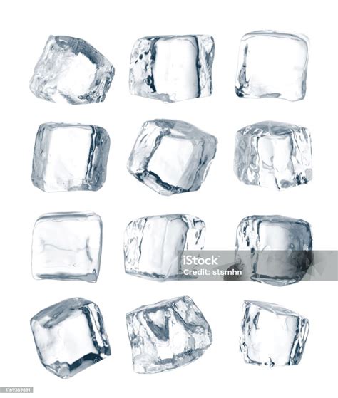 순수한 블루 천연 분쇄 얼음의 평화 세트 얼음 조각 포함된 각 큐브의 클리핑 경로입니다 각얼음에 대한 스톡 사진 및 기타 이미지