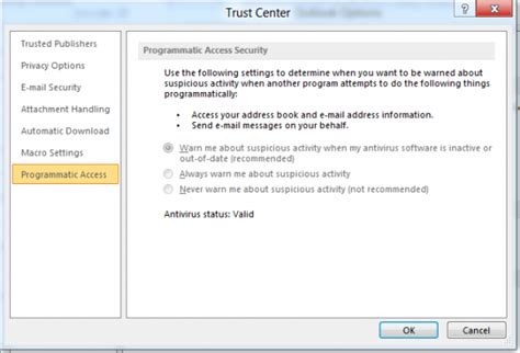 Outlook Prompt To Deny Or Allow Access AbacusNext Client Services