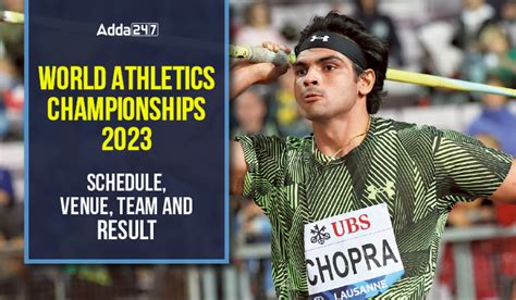 World Athletics Championships 2023 Schedule Venue Team And Result