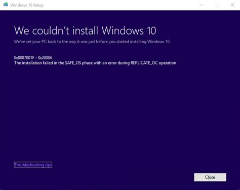 Safeos Replicateoc Errors Upgrading Windows 10 Super User