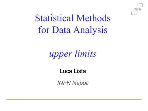 Statistical Methods For Data Analysis Upper Limits