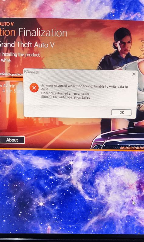Showing An Error While Installing Gta V Any Solution Rcracksupport