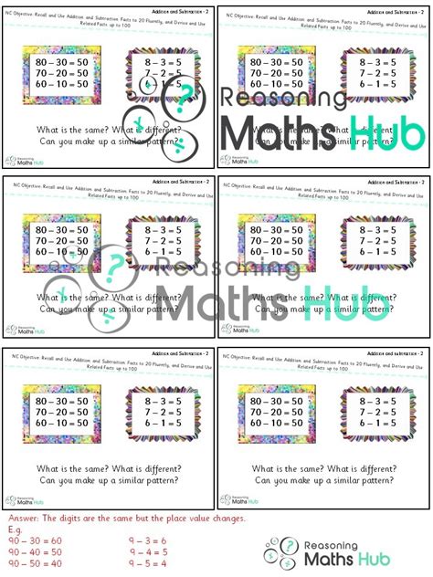 Recall And Use Addition And Subtraction Facts To 20 Master The Curriculum