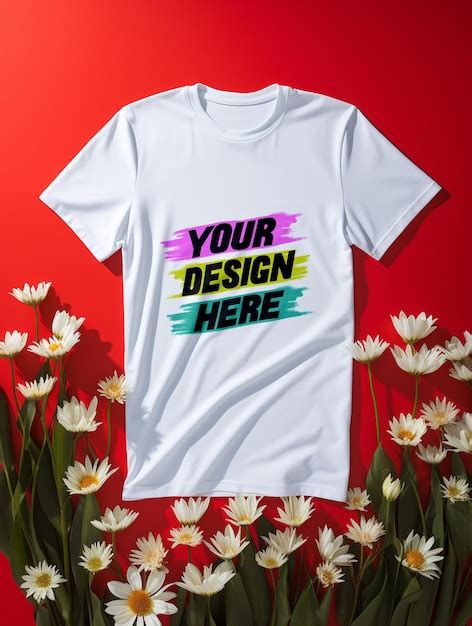 흰색 티셔츠 모형 디자인 Psd 프리미엄 Psd 파일
