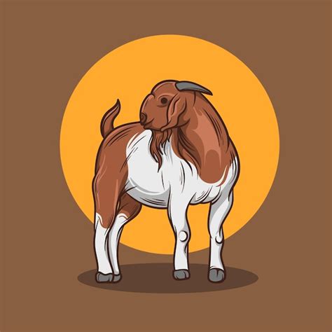 Premium Vector Goat Beard Vector Illustration