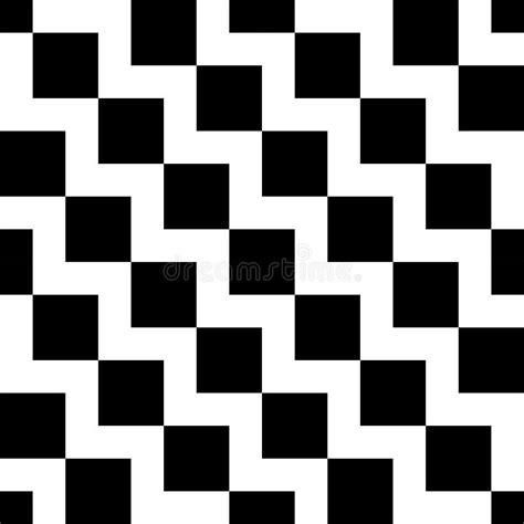 Vector Modern Abstract Geometry Squares Pattern Black And White Seamless Geometric Background