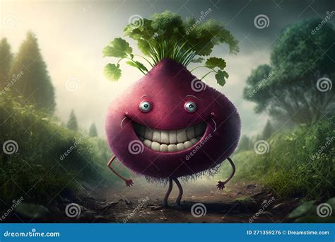 Beetroot Cartoon Character Stock Illustration Illustration Of Hand