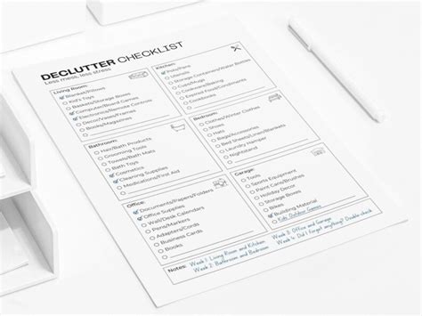 Declutter Checklist Adhd Decluttering Home Cleaning Planner Etsy
