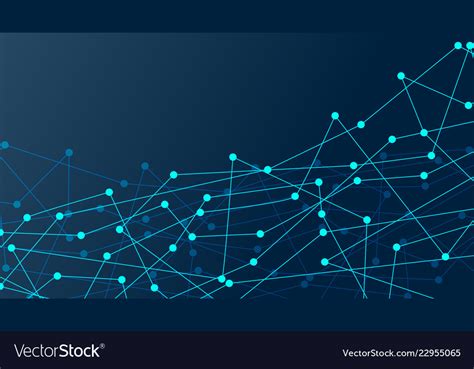 Abstract Connection Dots Digital Royalty Free Vector Image