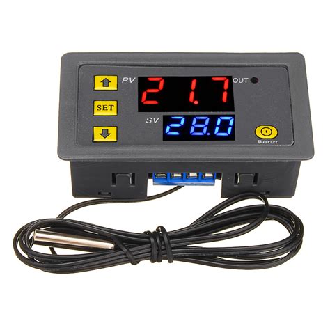 W3230 Dc 12v Ac110v 220v 20a Led Digital Temperature Controller