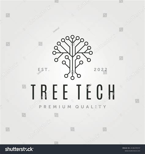 Tree Tech Logo Digital Vector Symbol Stock Vector Royalty Free Shutterstock