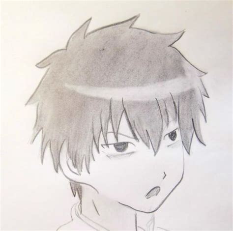 Рисунки карандашом аниме парней для срисовки