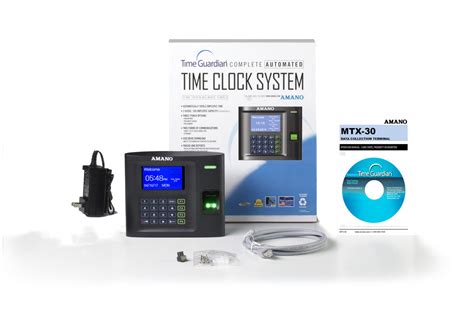 Amano Timeguardian Fingerprint System Package Allied Time Usa