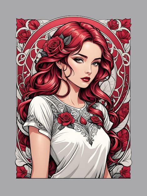 Premium Psd Rose Girl