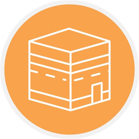 Kaaba Line Circle 9847128 Vector Art At Vecteezy