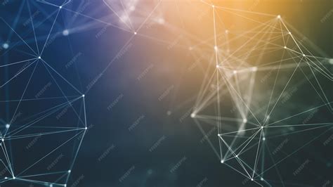 Premium Photo Abstract Background With Low Poly Network Design