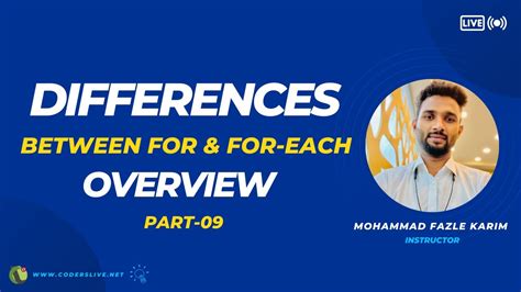 Bangla Differences Between For Loop And For Each Loop With Examples Coderslive