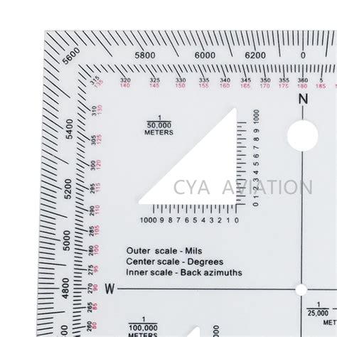 Map Scale Coordinate Protractor Essential For Navigation