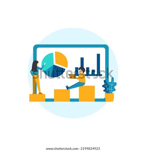 Flat Design Data Analysis Illustration Stock Vector Royalty Free 2199824923 Shutterstock