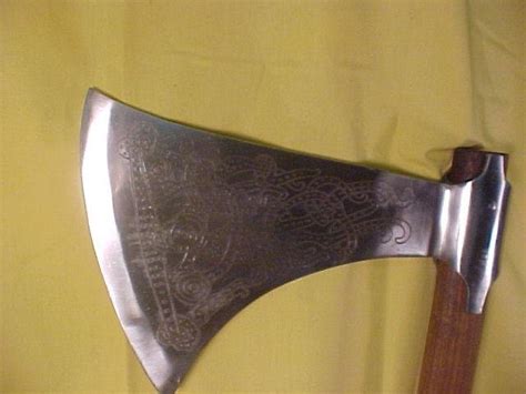 Viking Celtic Battle Axe Ireland Museum Piece Etched 76838748