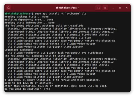 Install Specific Package Version With Apt Command In Ubuntu