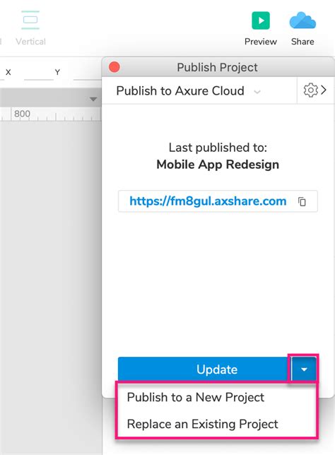 Publishing Axure Rp Projects To Axure Cloud · Axure Docs