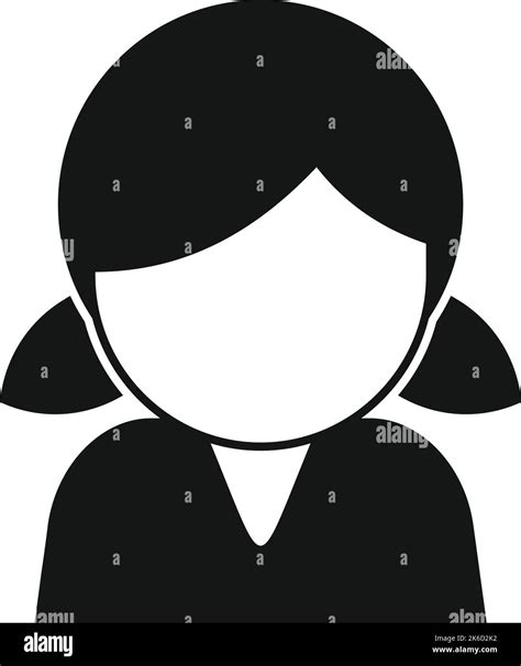 Girl Generation Icon Simple Vector Adult Life Stage People Stock