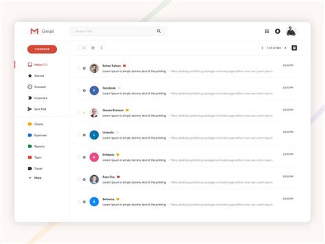 Gmail Redesign Challenge Web Design Tips Web Design Services Portfolio Web Design