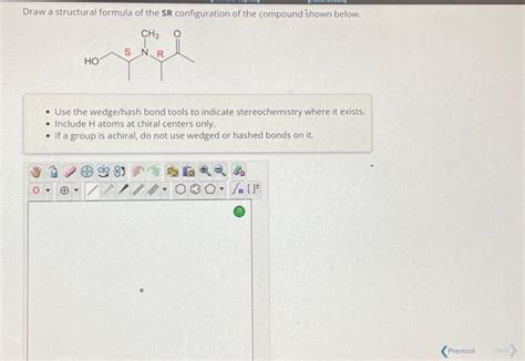 Solved Draw A Structural Formula Of The R Configuration Of Chegg Com
