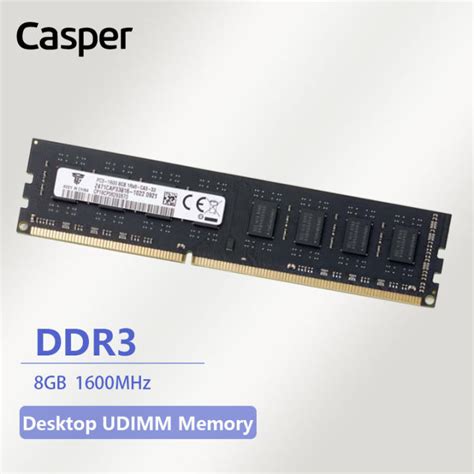 Casper Desktop Computer Ddr3 Ram Memory Module Pc Memoria 8gb 1600mhz Ram Wide Compatibility