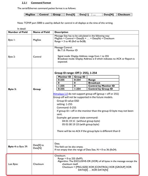Checksum Calculation In Level Sequences Biamp Cornerstone