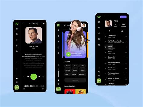 Spotify Ui Designs Themes Templates And Downloadable Graphic Elements