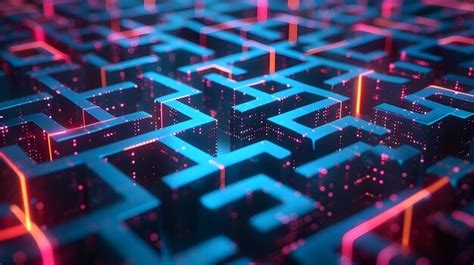 Algorithms Navigating Through A Maze Of Digital Data And Challengessymbolizing Collaborative